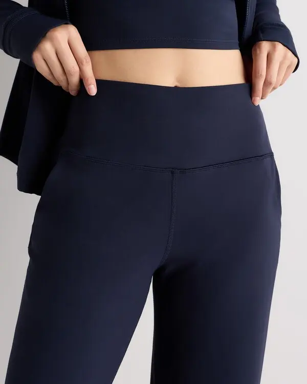 Quince Ultra-form High-rise Wide Leg Pants - Deep Navy