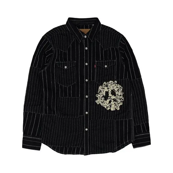 DENIM TEARS X Levi's Overdyed Western Button Up