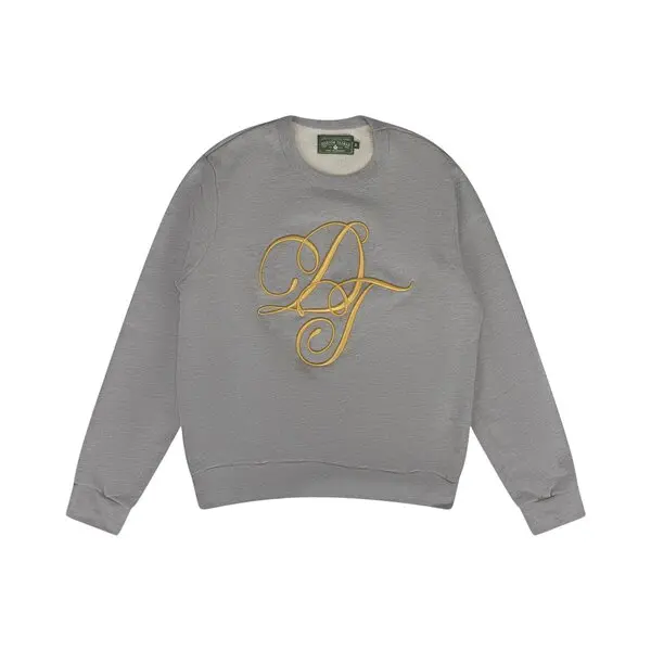 DENIM TEARS Script Crewneck - Grey