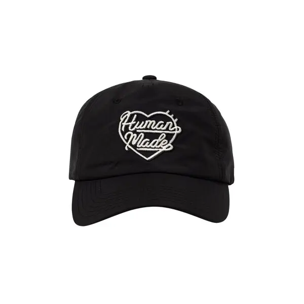 HUMAN MADE 6 Panel Nylon Cap - Black