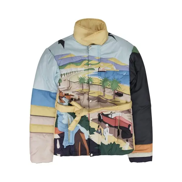 HOUSE OF ERRORS Belted Car Puffer Jacket - Multicolor
