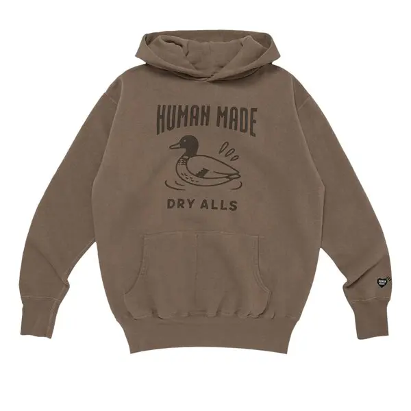 HUMAN MADE Tsuriami Hoodie With Graphic Print - Brown