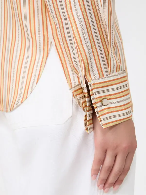 Max Mara Striped Silk Shirt
