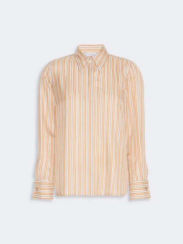 Max Mara Striped Silk Shirt