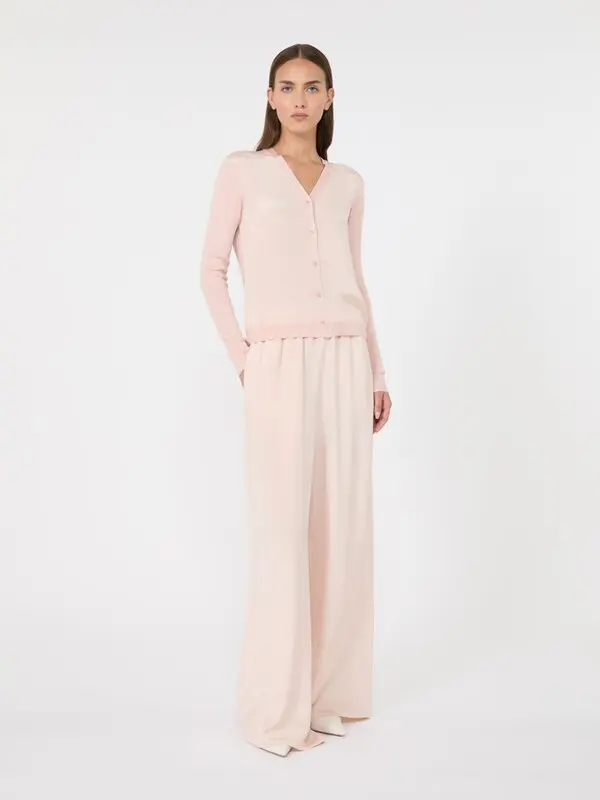Max Mara Cashmere And Silk V-neck Cardigan