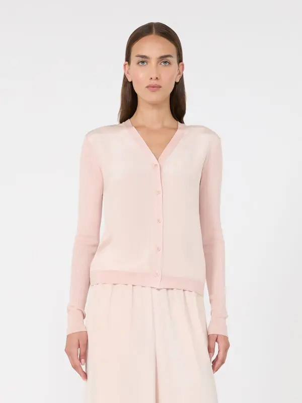 Max Mara Cashmere And Silk V-neck Cardigan