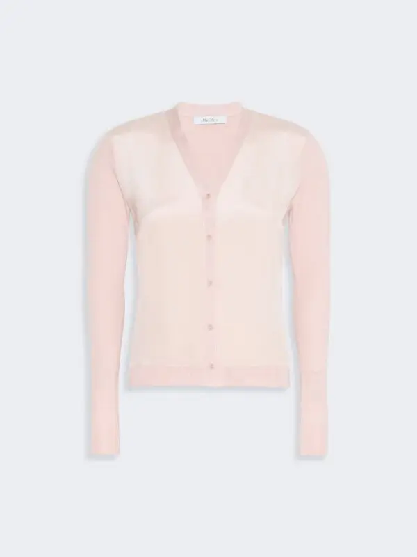 Max Mara Cashmere And Silk V-neck Cardigan