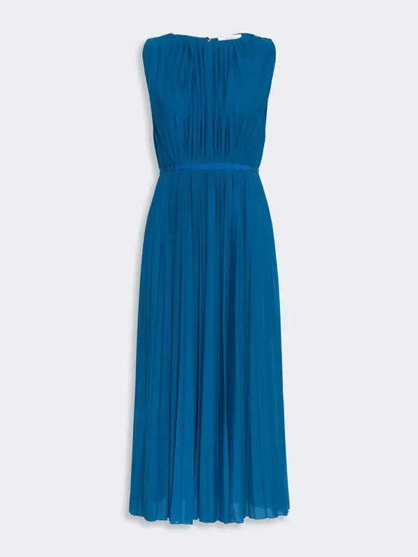 Max Mara Pleated Jersey Dress