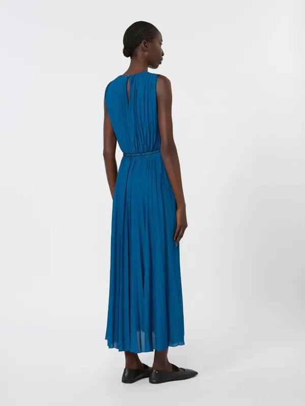 Max Mara Pleated Jersey Dress