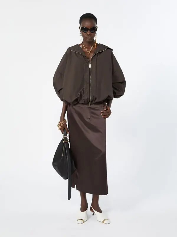 Max Mara Straight-fit Long Satin Skirt