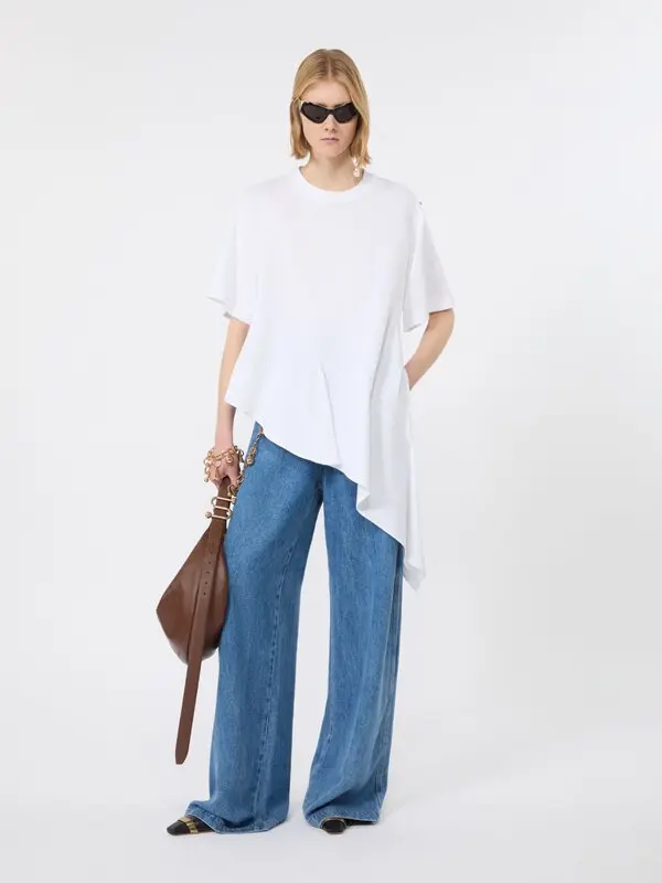 Max Mara Asymmetrical Cotton T-shirt