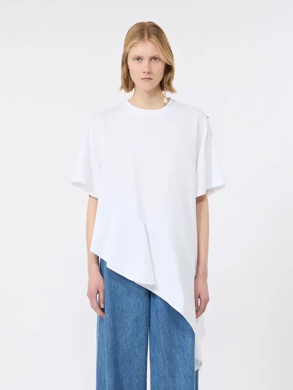Max Mara Asymmetrical Cotton T-shirt