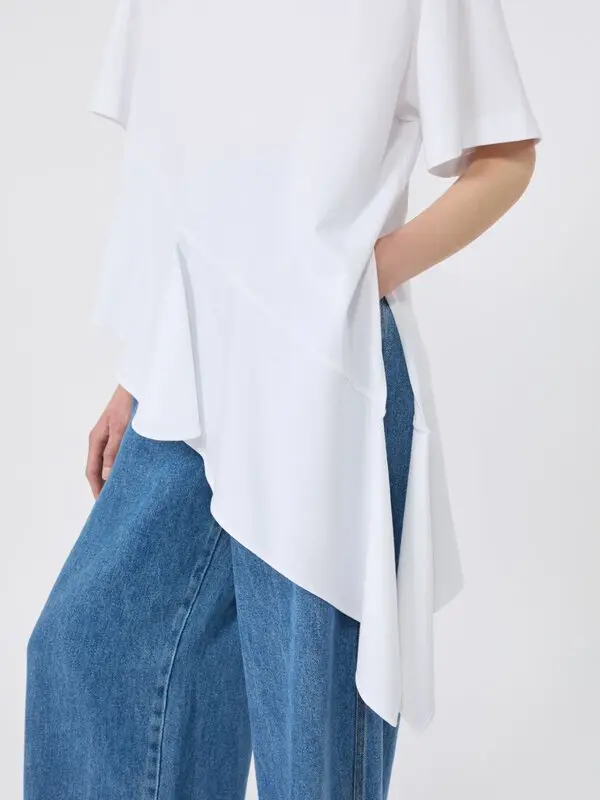 Max Mara Asymmetrical Cotton T-shirt