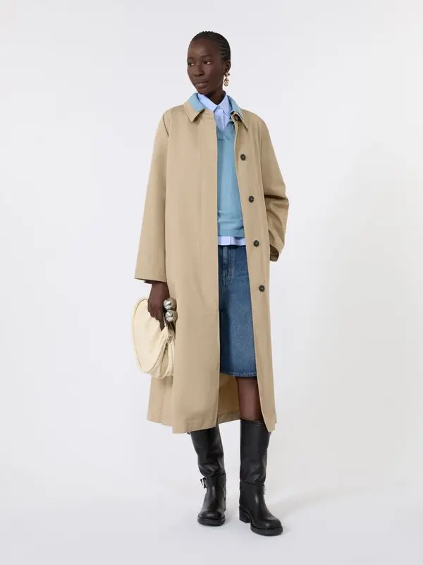 Max Mara Water-repellent Gabardine Trench Coat