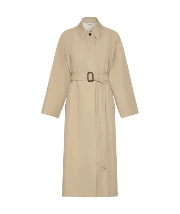 Max Mara Water-repellent Gabardine Trench Coat