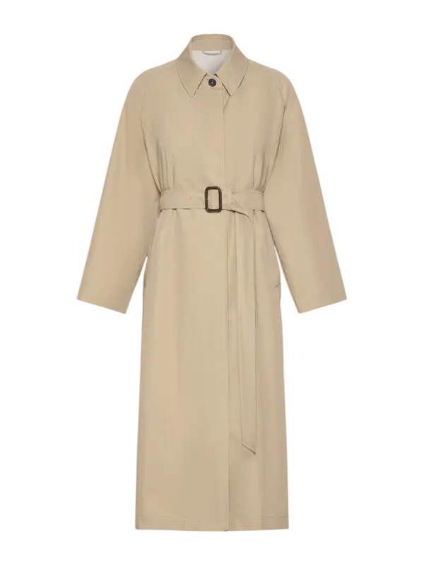 Max Mara Water-repellent Gabardine Trench Coat - Beige