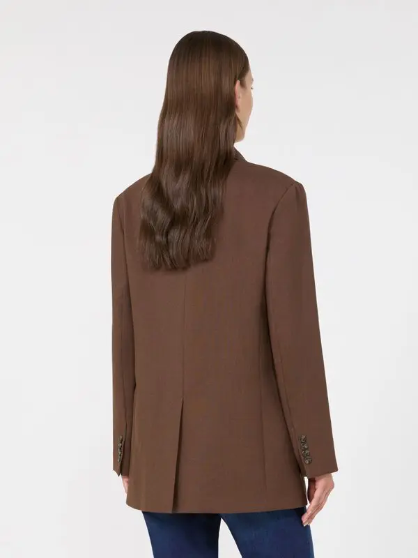 Max Mara Single-breasted Woollen Cloth Blazer