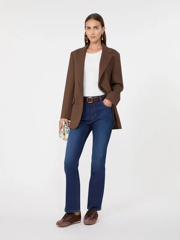 Max Mara Single-breasted Woollen Cloth Blazer