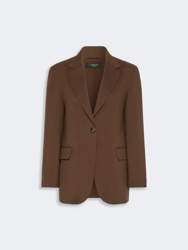 Max Mara Single-breasted Woollen Cloth Blazer