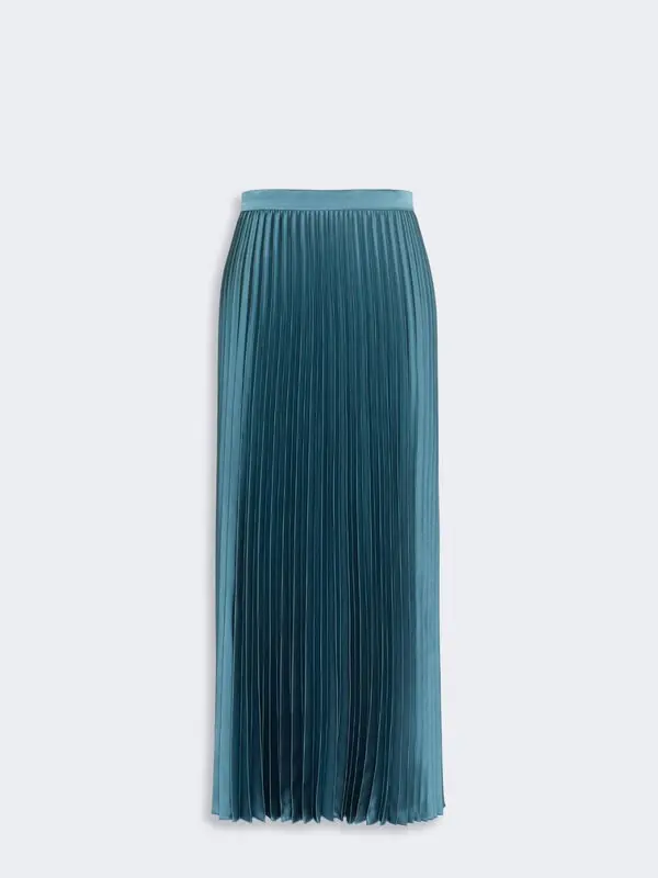 Max Mara Pleated Satin Skirt