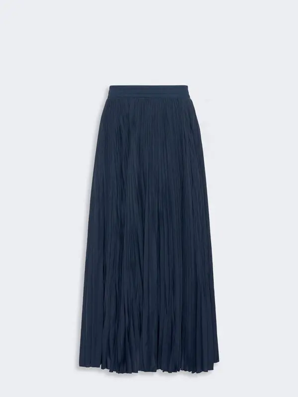 Max Mara Plissé-pleated Skirt - Navy