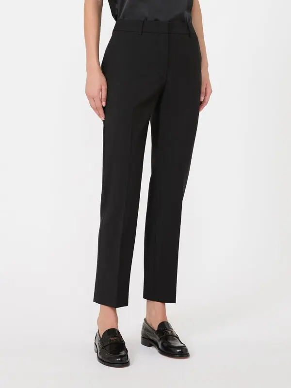 Max Mara Stretch Wool Cigarette Trousers