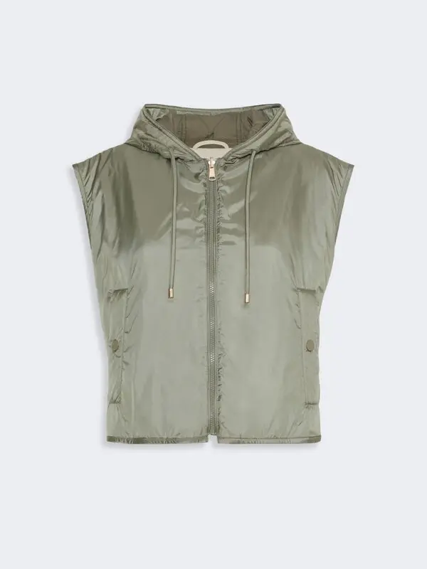 Max Mara Reversible Water-repellent Padded Gilet - Kaki
