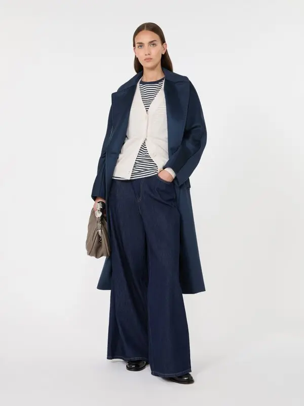 Max Mara Wool, Silk, And Cashmere V-neck Cardigan
