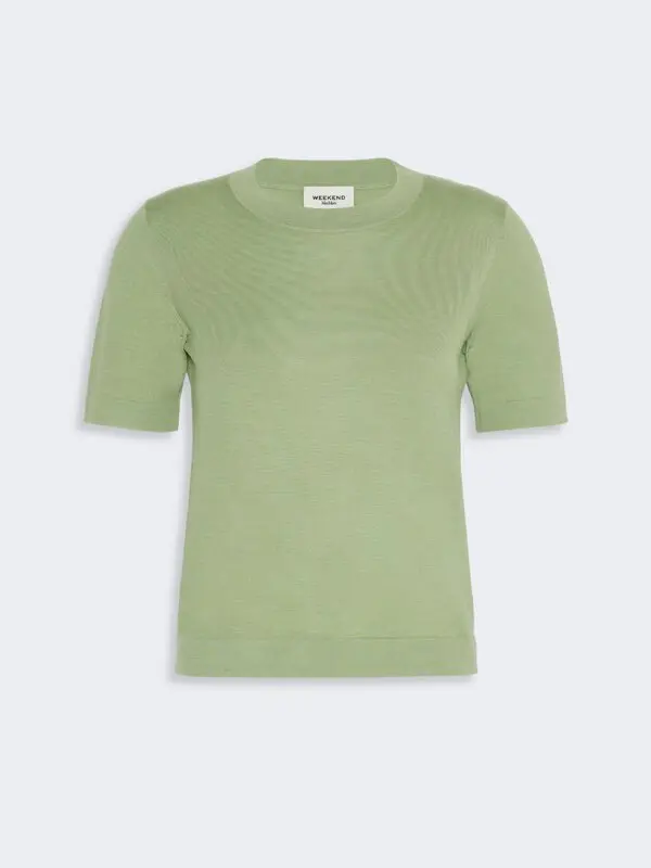 Max Mara Wool, Silk And Cashmere Sweater - Green