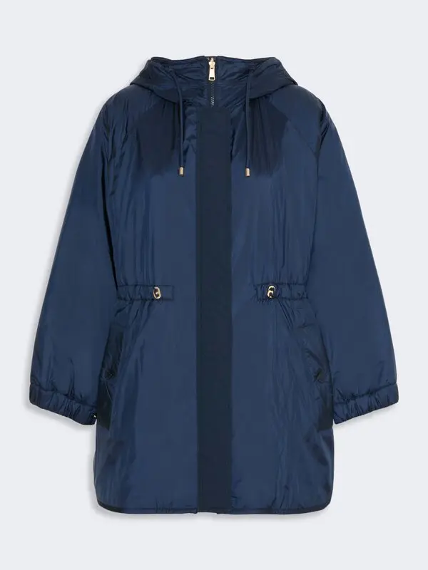 Max Mara Reversible Water-repellent Canvas Padded Parka - Navy