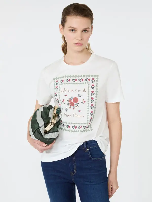 Max Mara Printed Cotton T-shirt