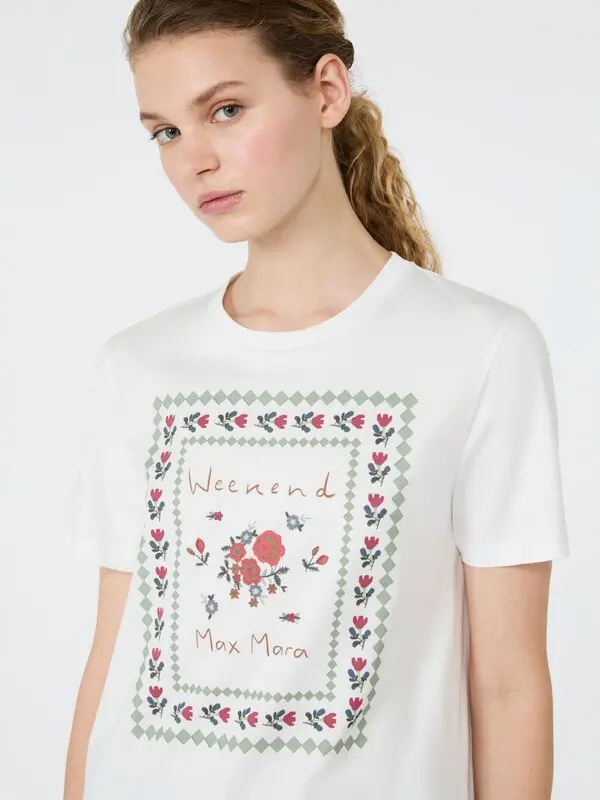 Max Mara Printed Cotton T-shirt