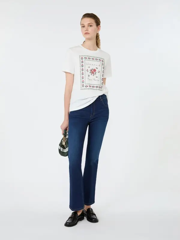Max Mara Printed Cotton T-shirt