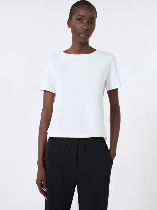 Max Mara Stretch Jersey Basic T-shirt