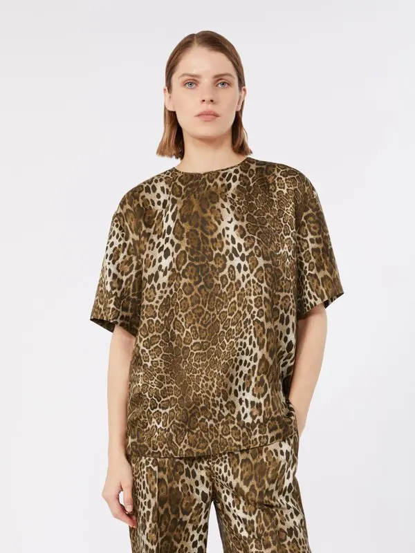 Max Mara Printed Silk Blouse