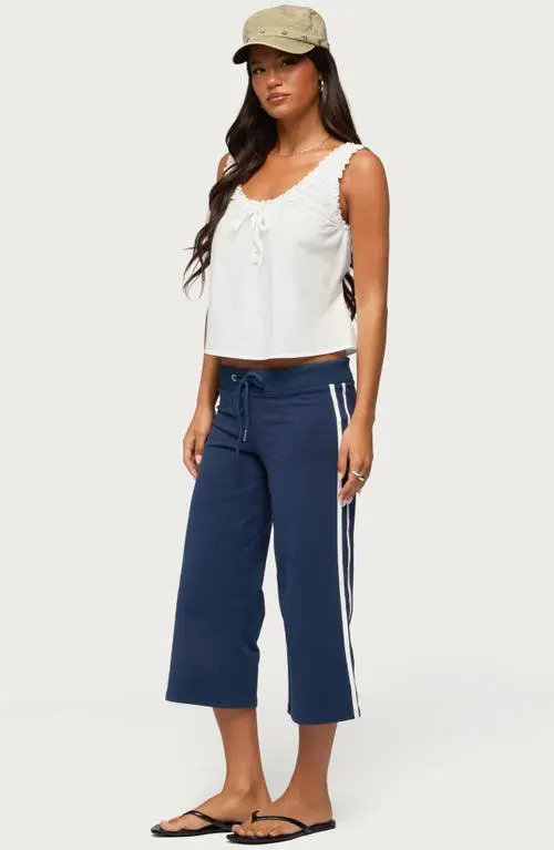 EDIKTED Edyth Tie Front Cotton Tank
