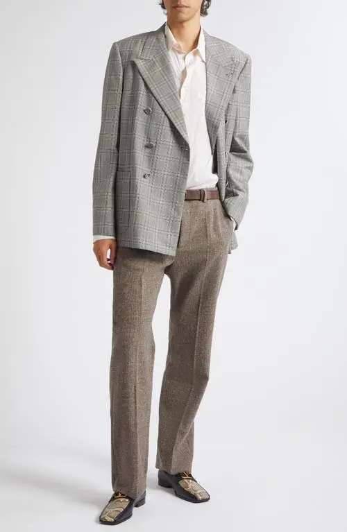 Valentino Garavani Tailored Straight Leg Wool Blend Trousers