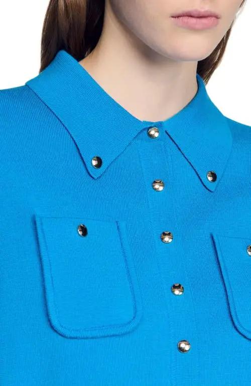 Sandro Cardigan With Metal Buttons