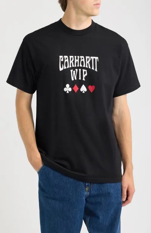 Carhartt Work In Progress Deck Organic Cotton Graphic T-shirt - Black
