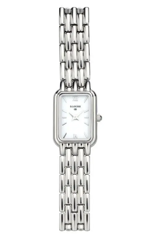 D.LOUISE Classic Bracelet Watch - Silver