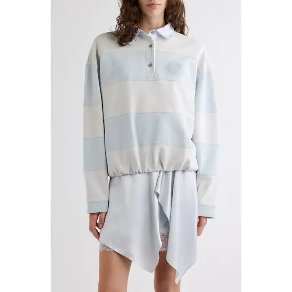 Acne Studios Stripe Polo Sweatshirt