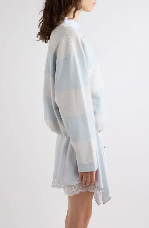 Acne Studios Stripe Polo Sweatshirt