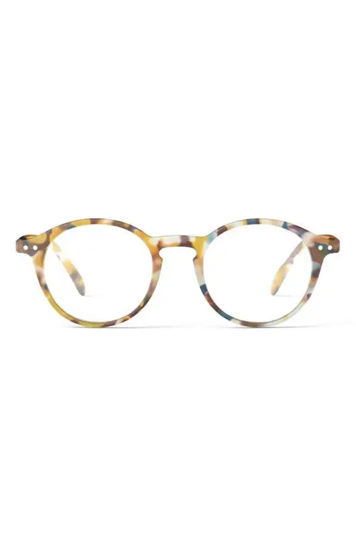 IZIPIZI 46mm Round Reading Glasses - Blue Tortoise