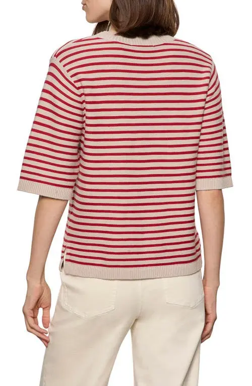 Sanctuary Striped Short Sleeve Sweater