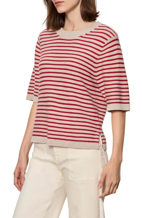 Sanctuary Striped Short Sleeve Sweater
