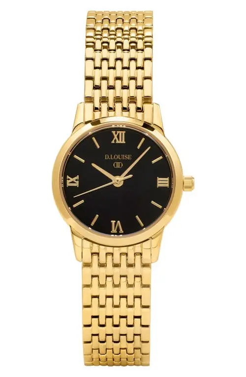 D.LOUISE Classic Bracelet Watch - Gold