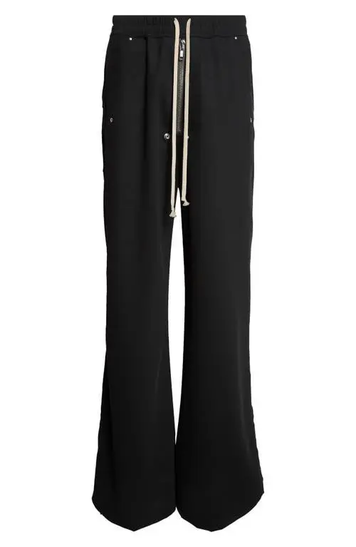 Rick Owens Bela Wide Leg Wool Pants - Black