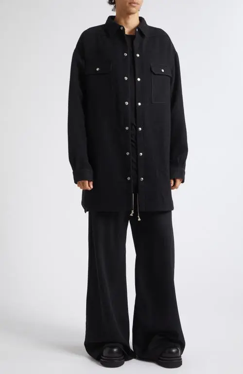 Rick Owens Bela Wide Leg Wool Pants - Black