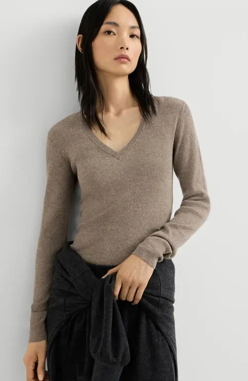 Brunello Cucinelli Sparkling Cashmere Ribbed Sweater