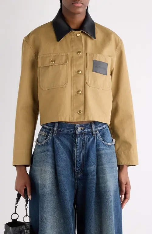 Balenciaga Crop Workwear Jacket - 9501 Sand